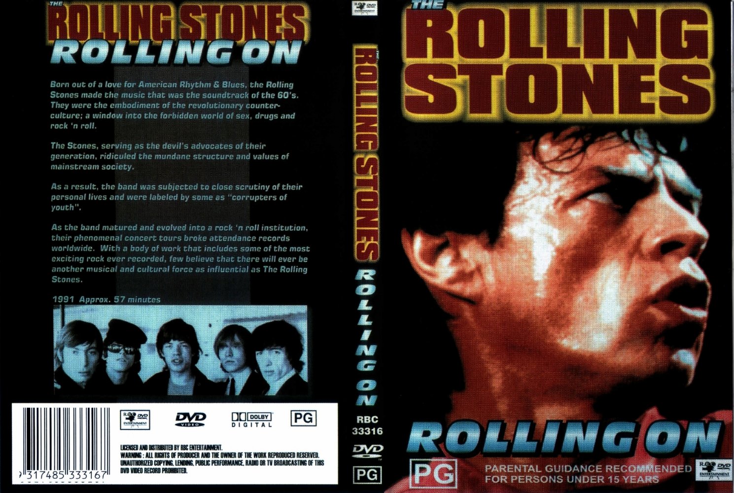 The Rolling Stones Rolling On : Front | DVD Covers | Cover Century ...